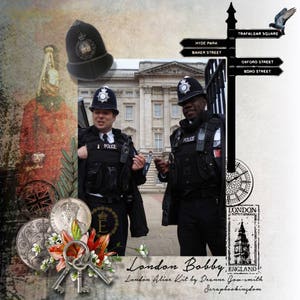 LONDON ALIVE : Scrapbooking Kit, Big Ben,london Eye,london Bridge ...