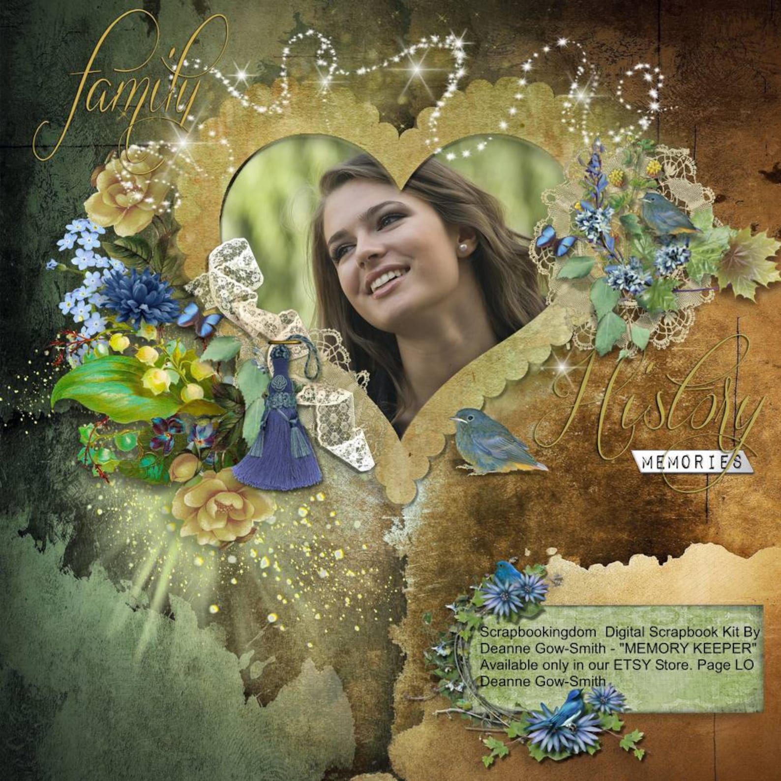 Memory Keeper Family Tree Genealogy Ancestry Digital | Etsy