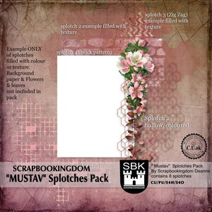 MUSTAV Splotches Scrapbook Pack C.U. Commercial Use , Png Chicken Wire ...