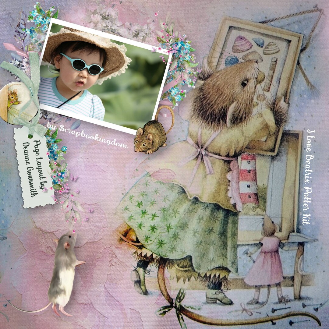 I Love Beatrix Potter Digital Scrapbook Kit - This is a Mega Kit .. It ...