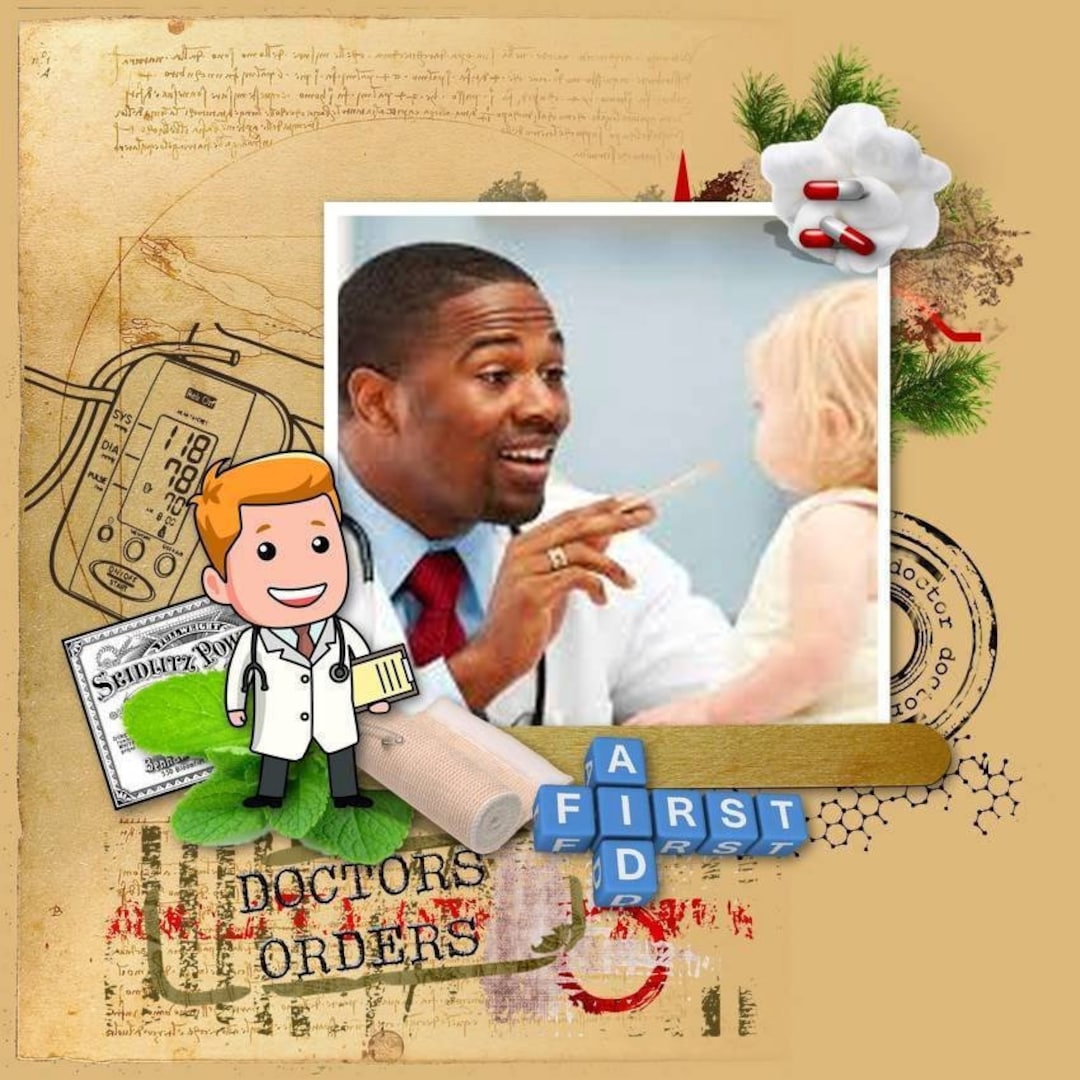 Scrapbook Kit "doctor Doctor" First Aid, Clip Art Hospital ,medical ...