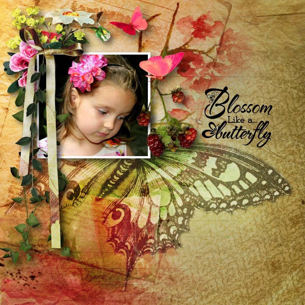 PAPILLON : butterflies scrapbook kit great collection of | Etsy