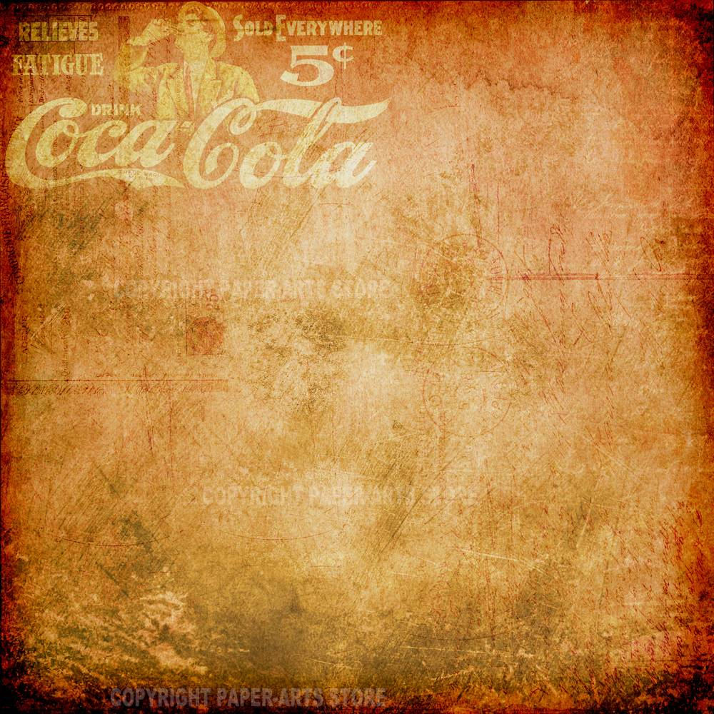 Coca Cola Vintage papers Commercial Use ok. Digital | Etsy