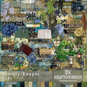 Memory Keeper - Family Tree, Genealogy, Ancestry Digital Scrapbook Kit ...