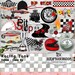 Car Racing Scrapbook Kit RACING ZONE Realistic Embellishments , Wheels ...