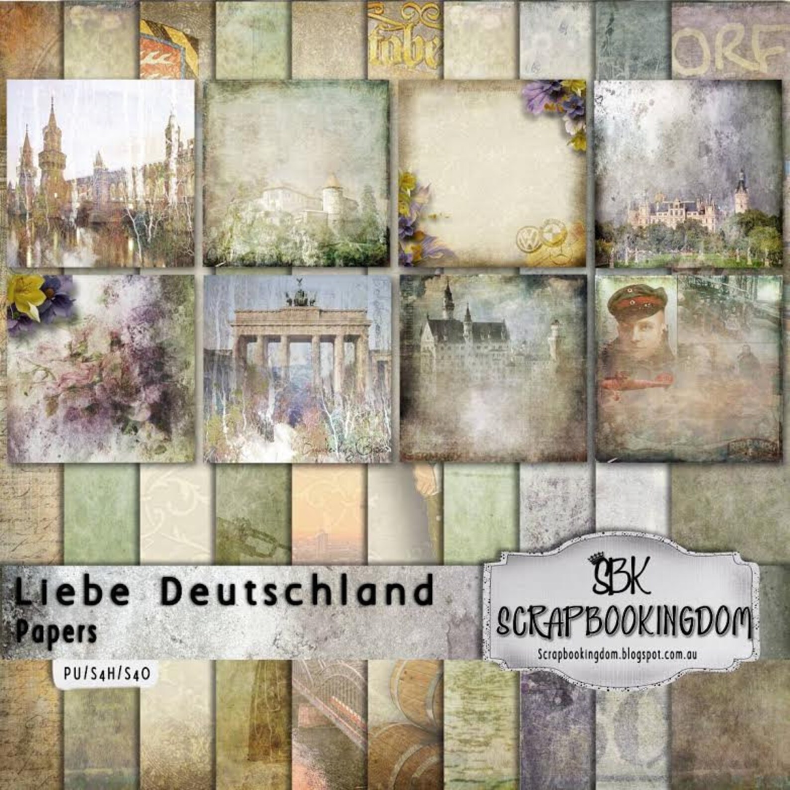 Germany Scrapbook Digital Scrapbooking kit German theme | Etsy
