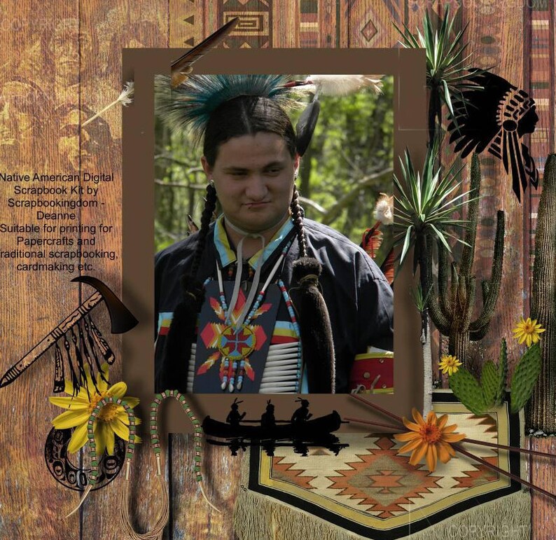 Native American Indian Scrapbook Kitfeathers Arrows Indian - Etsy Australia