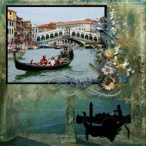 Rome Italy Scrapbook KIT -digital Embellishments and Scrapbook Papers ...