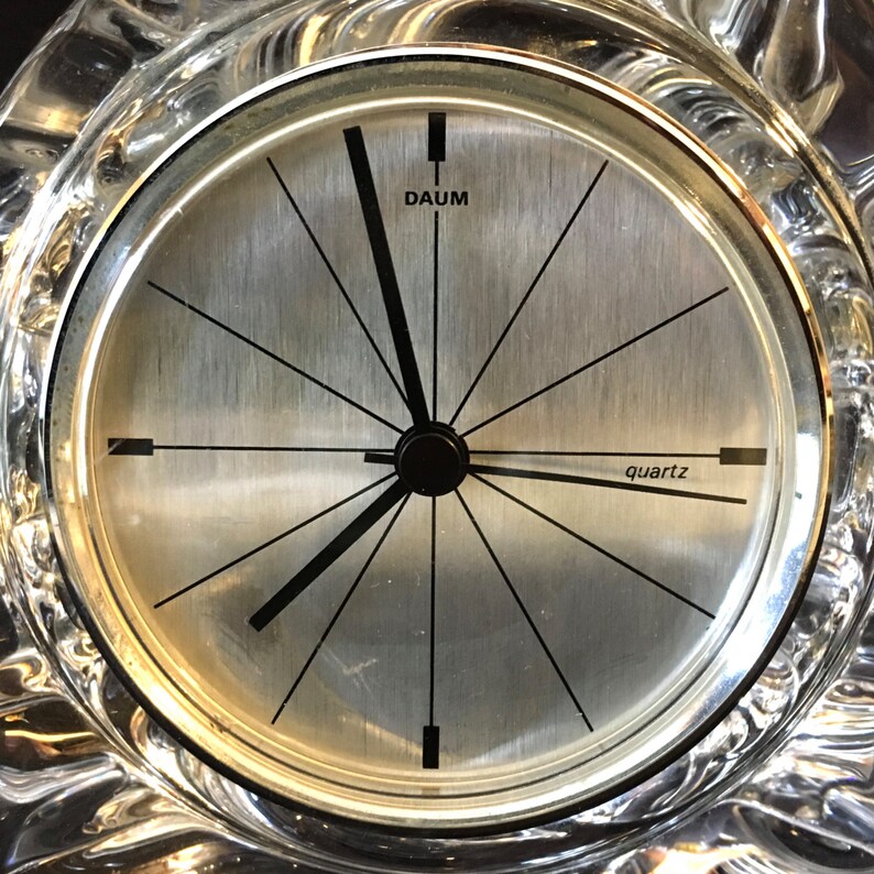 Stunning Daum Teardrop Crystal Clock 6.5h - Etsy