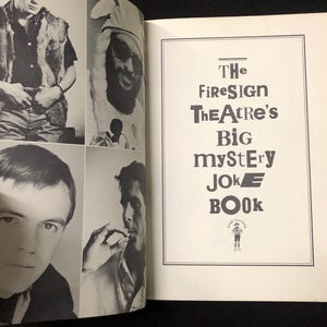The Firesign Theatre’s Big Mystery Joke Book 1974 First Edition - Etsy