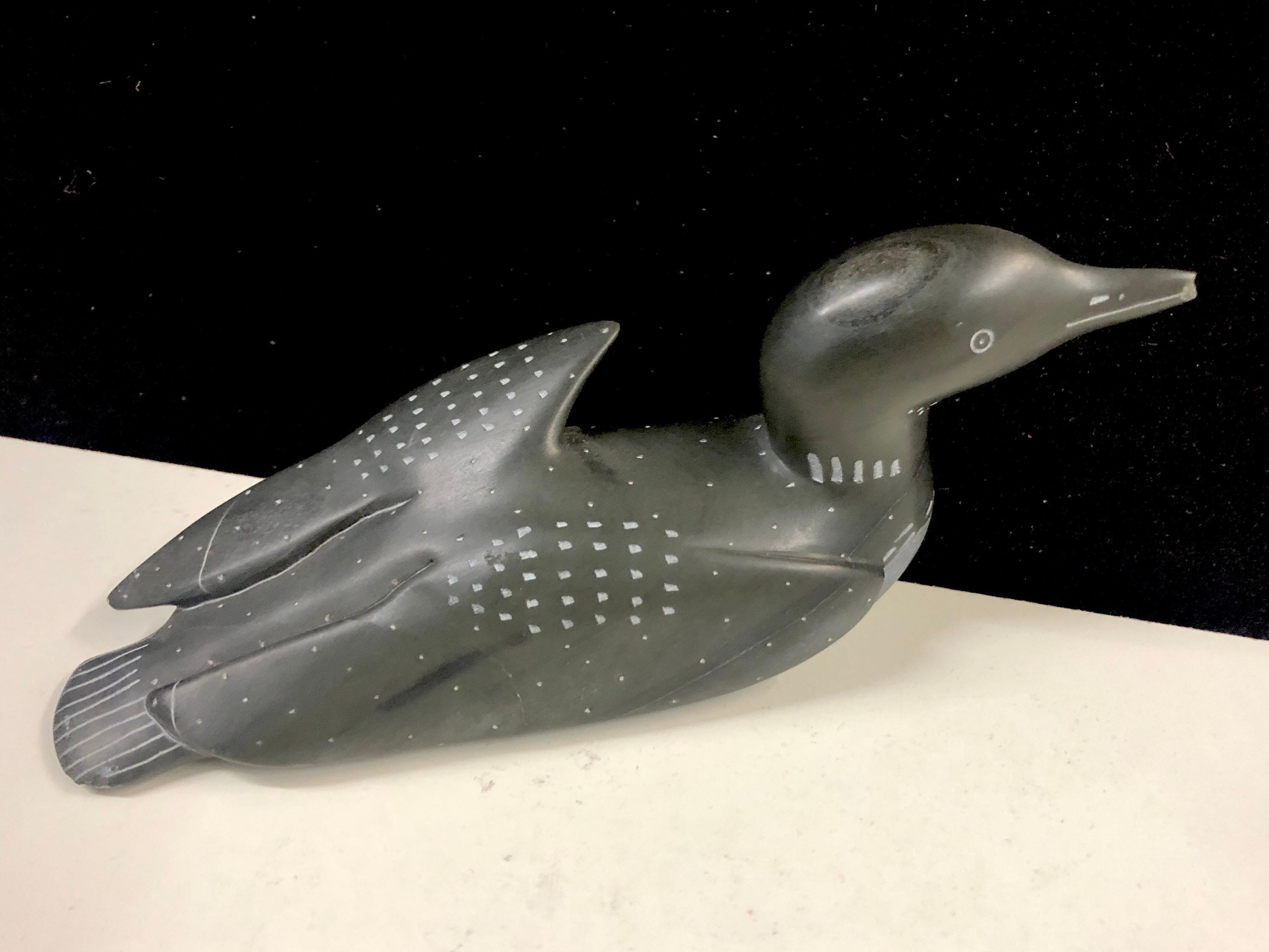Jimmy Iqaluq Happy Loon Inuit Carved Stone Sculpture First - Etsy.de