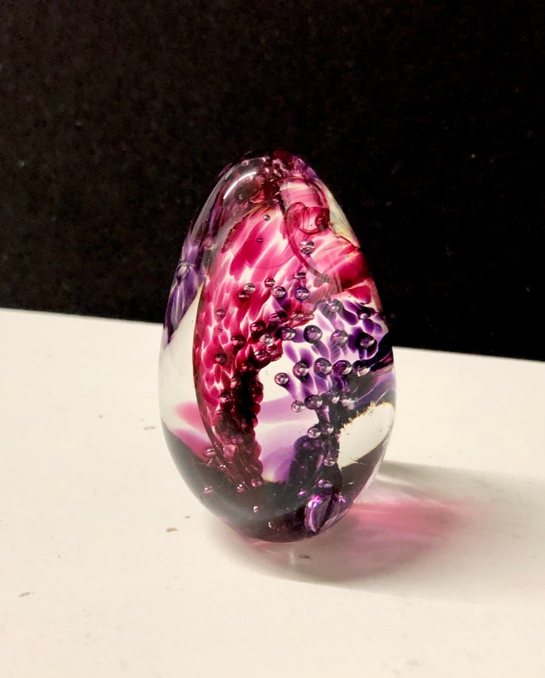 Glass Eye Studio Seattle Art Glass Egg Paperweight | Etsy