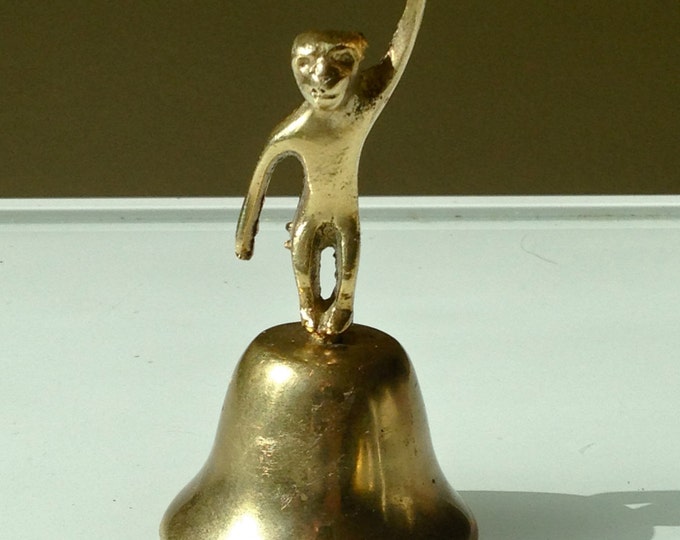 Vintage Brass Monkey Bell 3 1/2 - Etsy