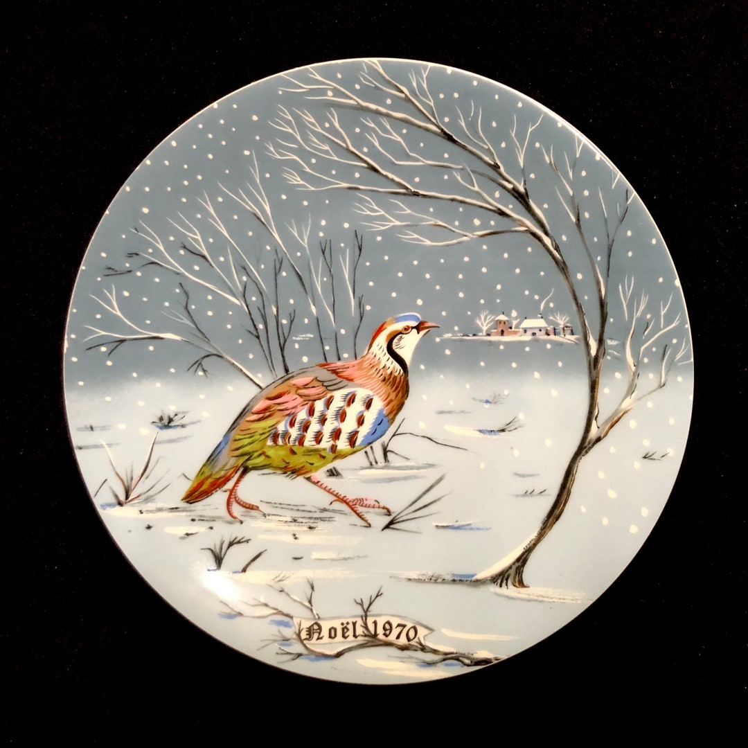Haviland Limoges 12 Days of Christmas Plate Noel 1970 A Partridge in a ...