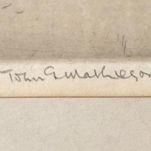 John George Mathieson - Trees Vintage Etching Framed Scottish Landscape ...