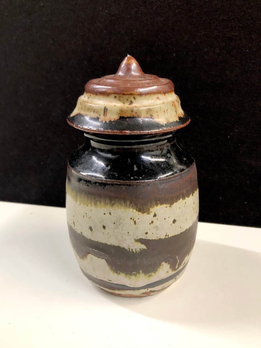 William Bill Creitz Studio Pottery Stoneware Lidded Jar - Etsy