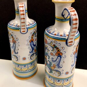 Alvaro Binaglia Deruta Renaissance Revival Istoriata Style Olive Oil ...