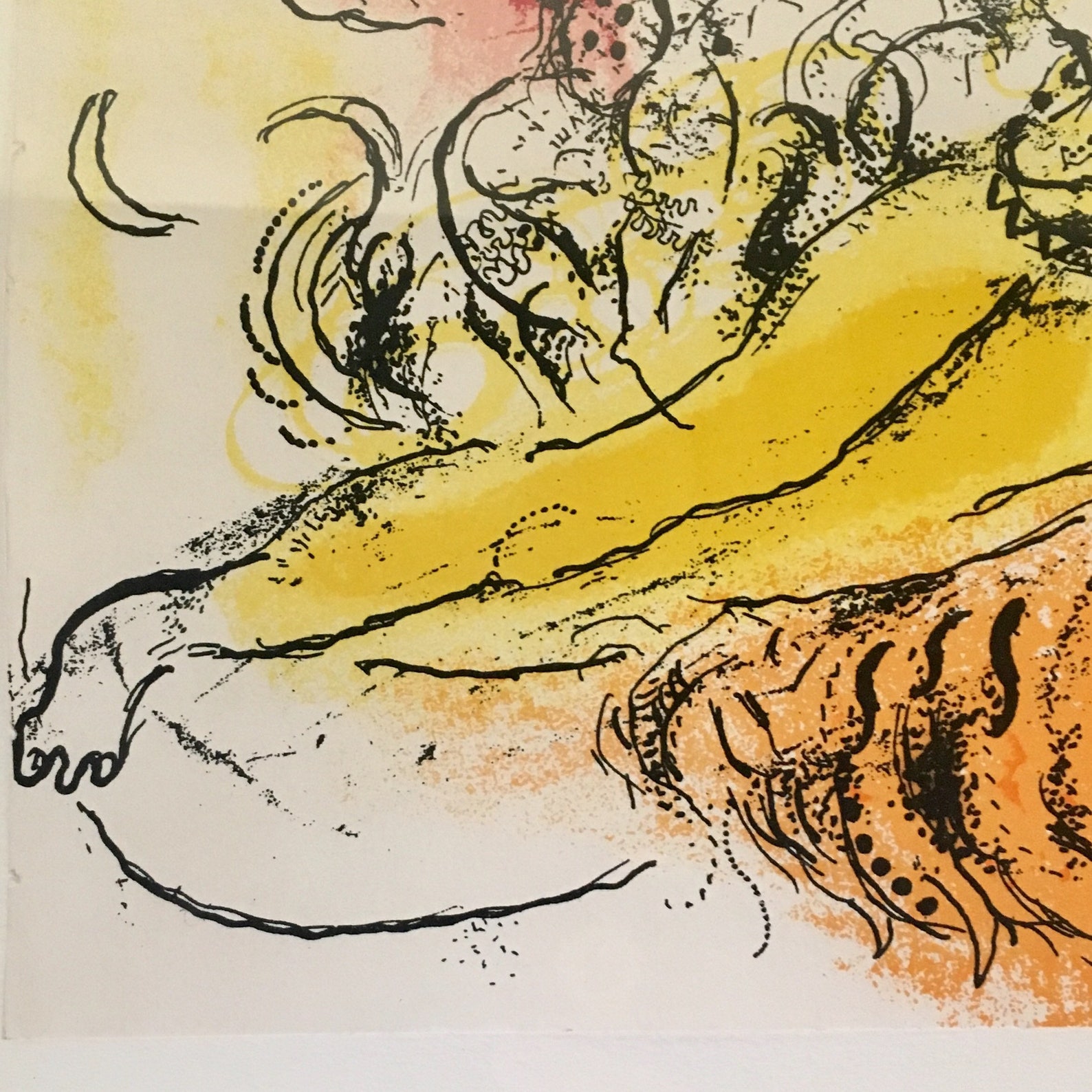Marc Chagall The Accordionist Lithograph 1957 Jacques Etsy