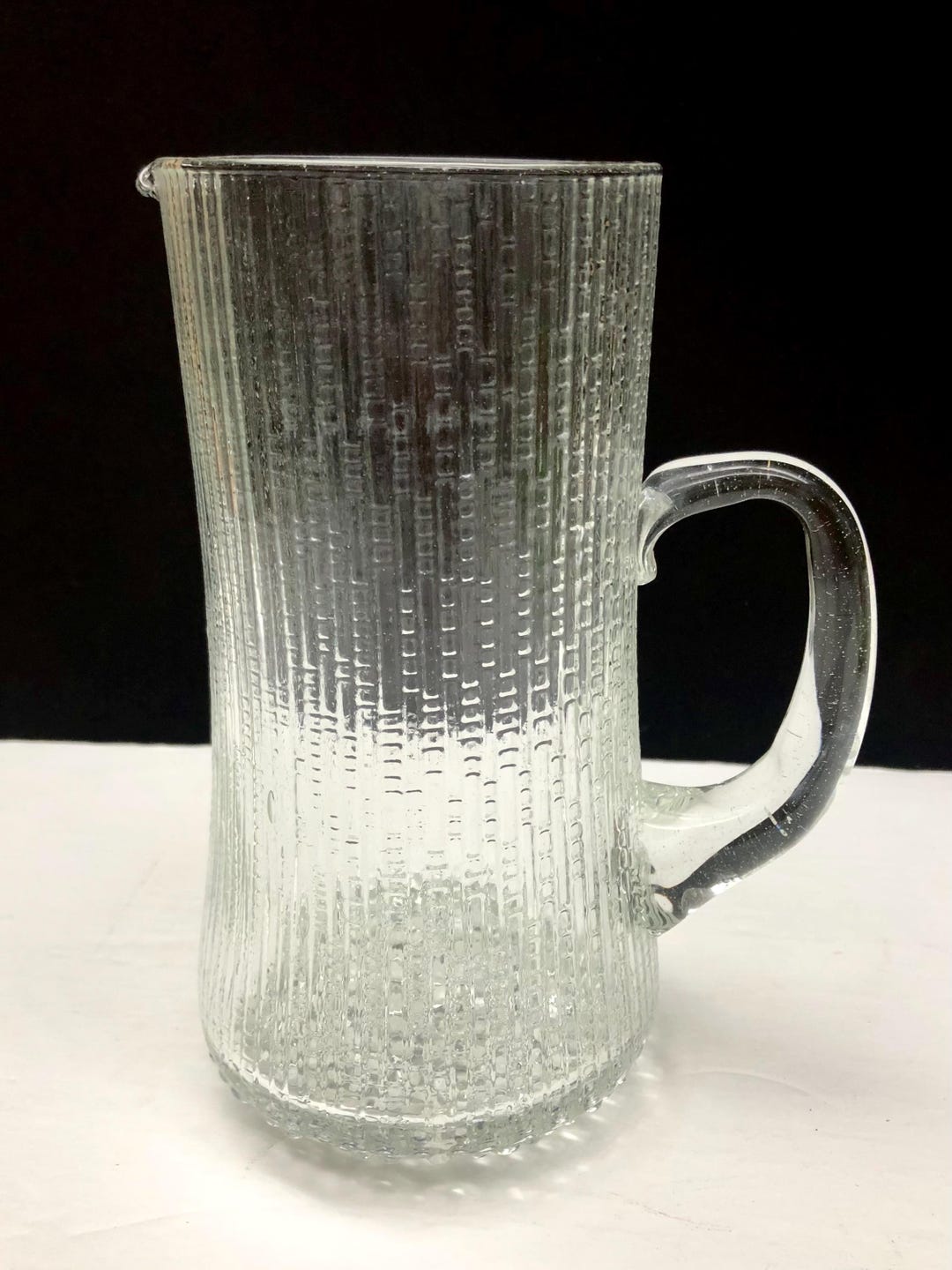 Iittala Ultima Thule Style Water Pitcher 8” Mid Century Modern Glass - Etsy