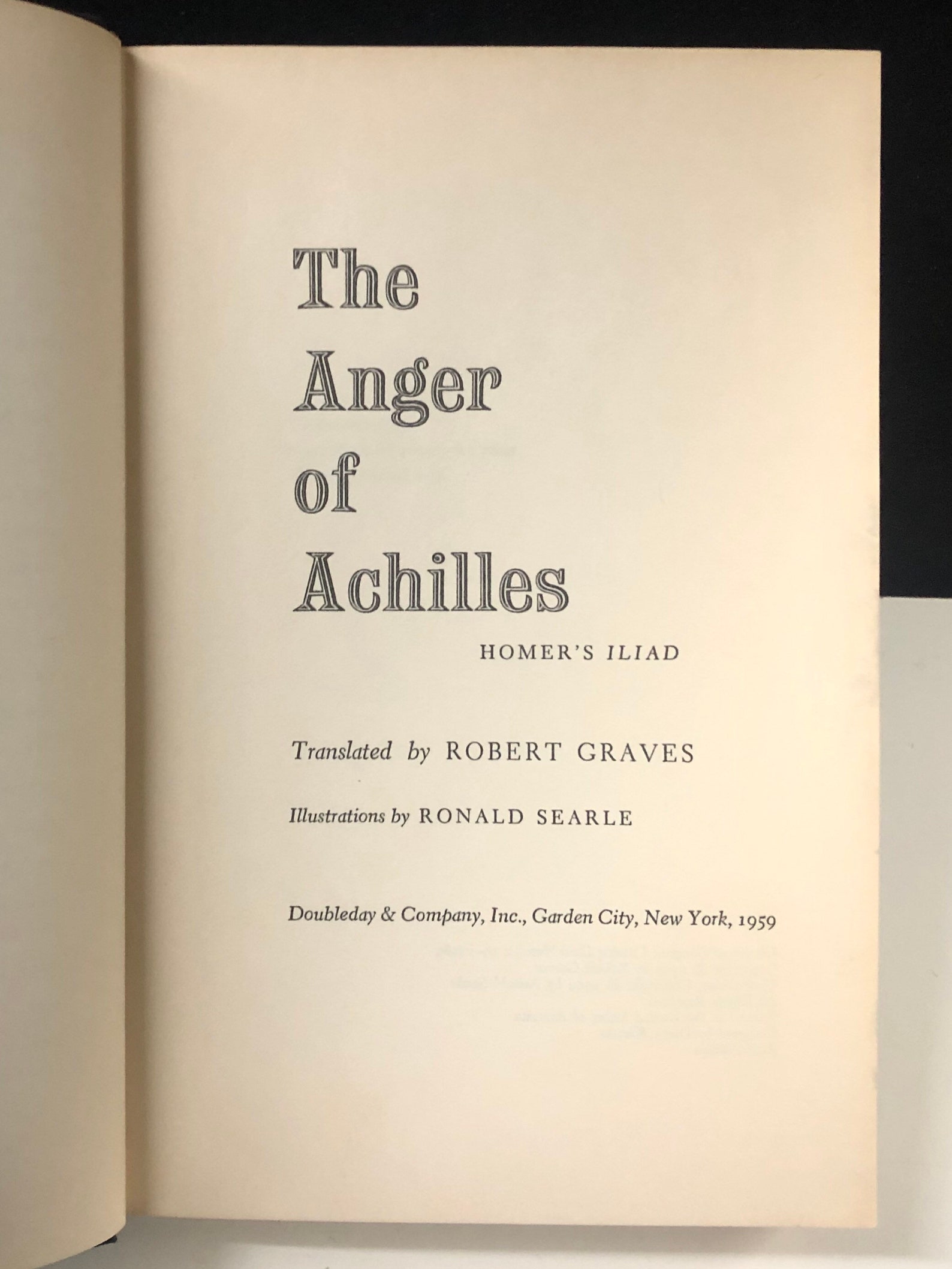 The Anger of Achilles Robert Graves Ill. by Ronald Searle - Etsy
