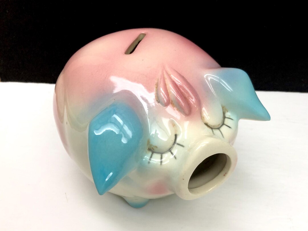Adorable Vintage Corky Pig Ceramic Piggy Bank Hull Pottery 1957 Mid ...