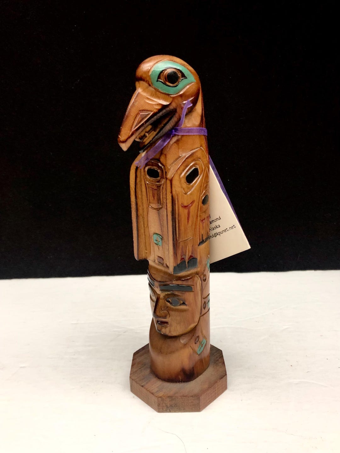 Alaskan Inuit Sun and Raven Totem Pole Signed Black Diamond - Etsy