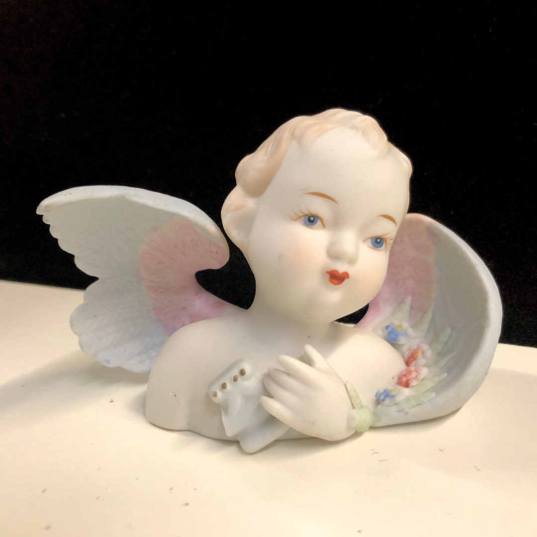 Vintage Lefton China Cherub Figurine #432 - Etsy