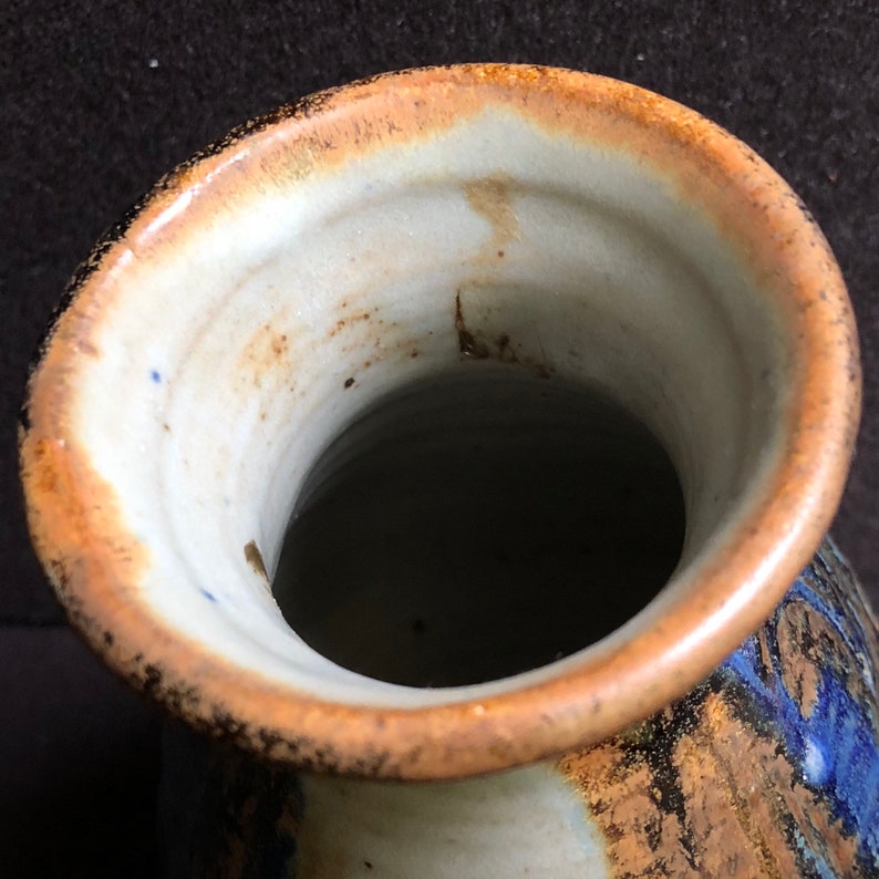 Vintage Bob Eckels Mid Century Studio Pottery Vase - Etsy