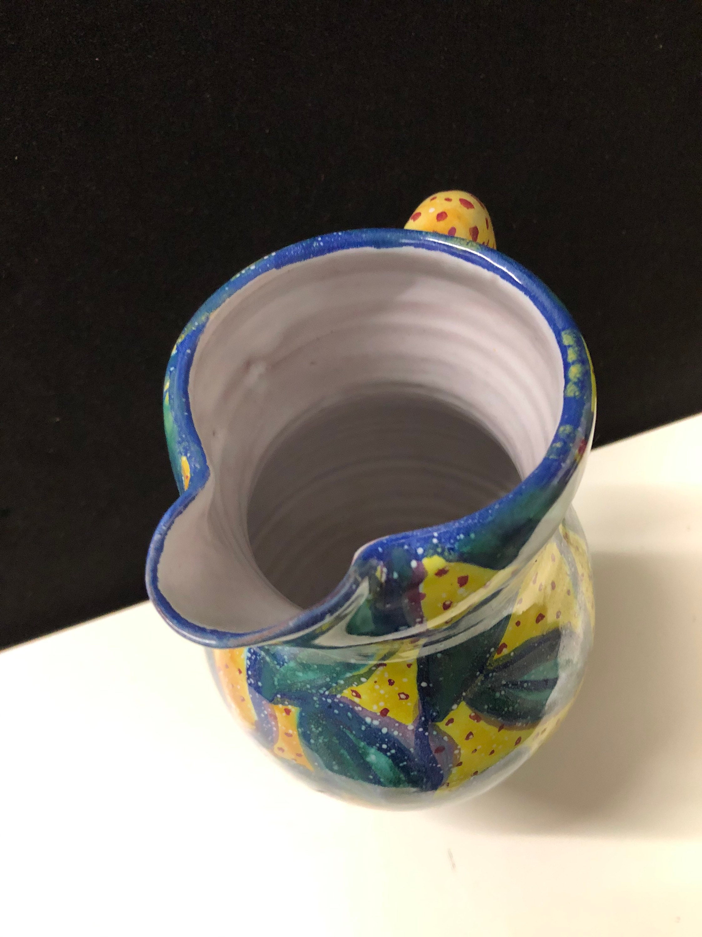 Terry Siebert Northwest Studio Faience Pottery Pitcher 1985 | Etsy