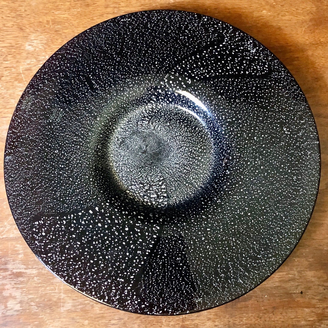 Roberto Moretti Murano Amethyst Purple and Silver Art Glass Plate 11”D ...