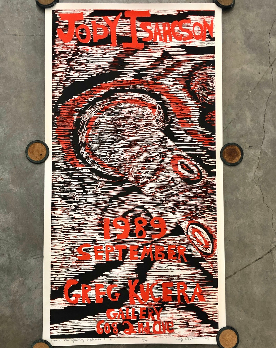 Large Jody Isaacson Signed Lithograph Poster Greg Kucera Gallery ...