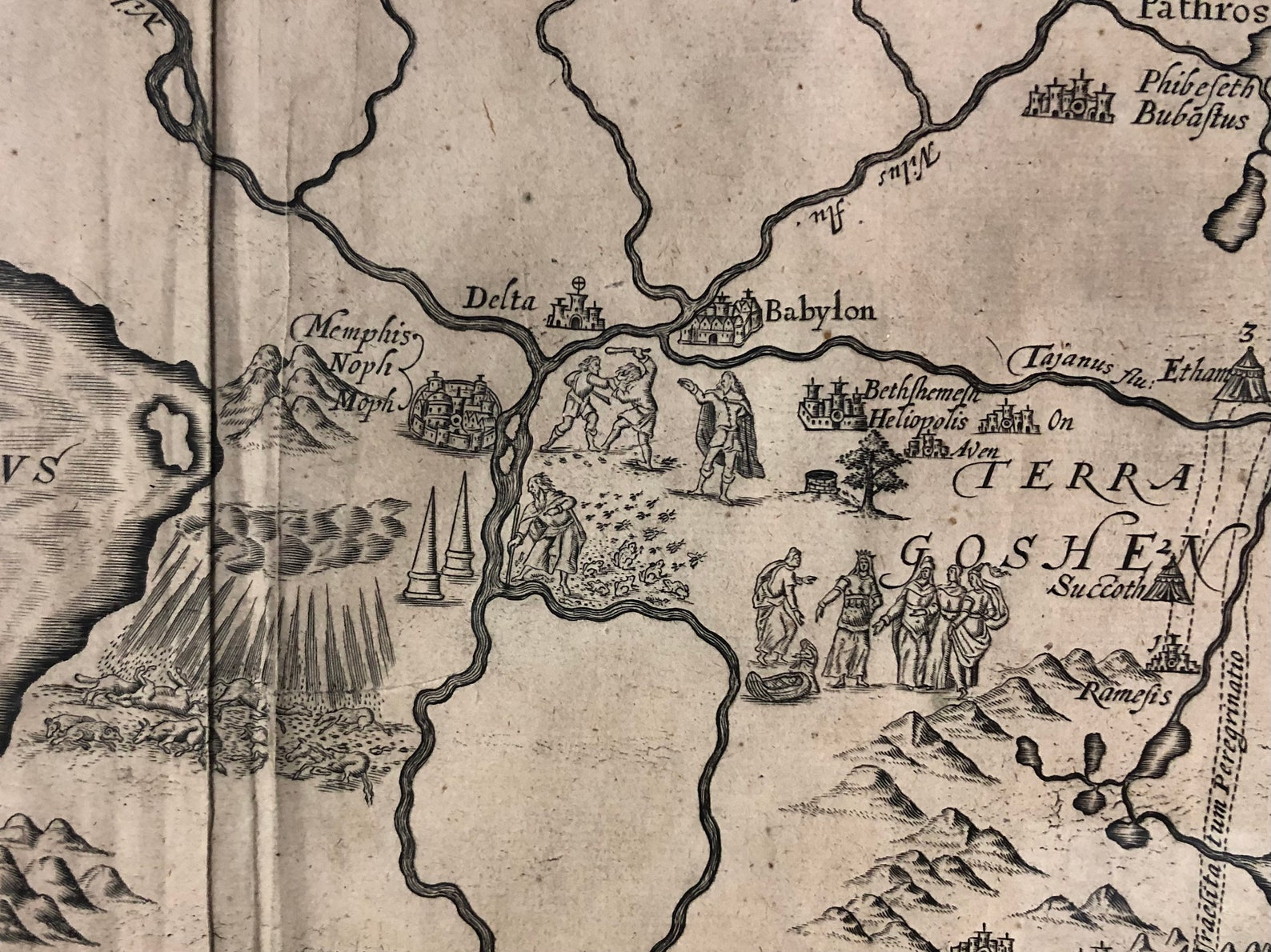 Thomas Fuller aegyptus Antiqua 1600s Map of Ancient Egypt | Etsy