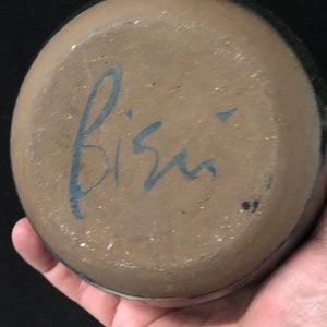 Ben Bieri Northwest Studio Pottery Vase Green Glaze Red Clay - Etsy