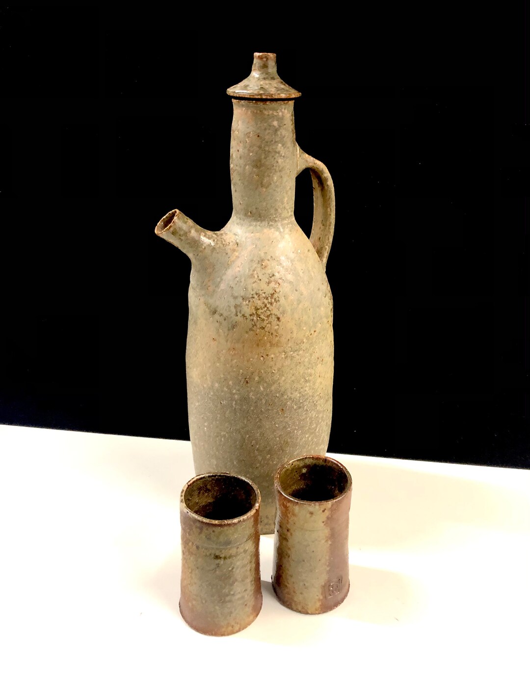 Barbara Diduk Glazed Stoneware Studio Pottery Coffee Pot and 2 Cups - Etsy