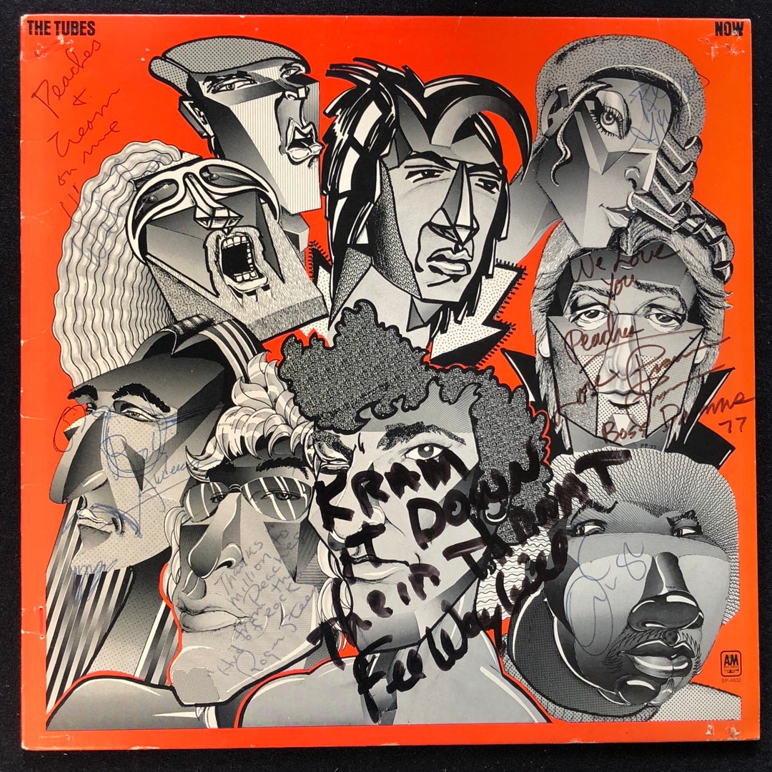 The Tubes Now Rare Signed Album Cover Peaches Records Seattle 7 ...