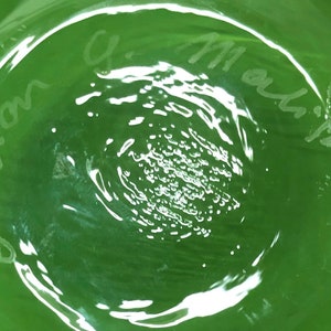 Shafaq Malik Murano Art Glass Green Pear Jar Barovier and Toso 10H Free ...