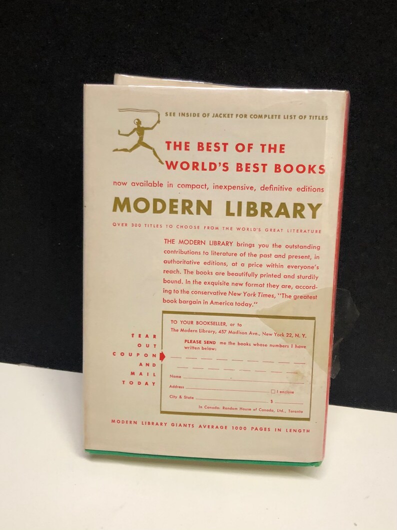 Henry Fielding Tom Jones Modern Library 185 1950 Dust - Etsy