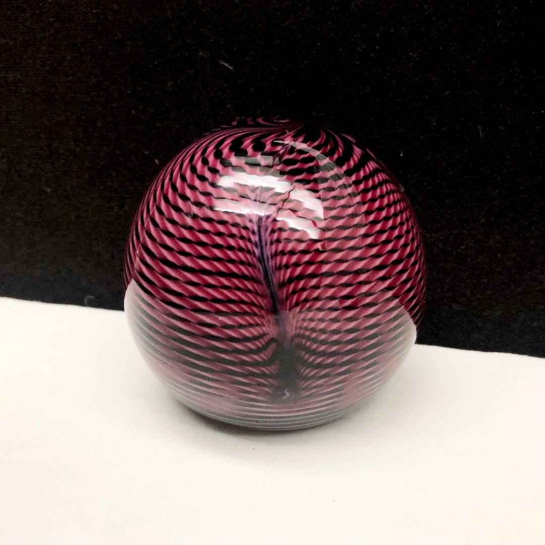 Stuart Abelman 1990 Art Glass Paperweight - Etsy