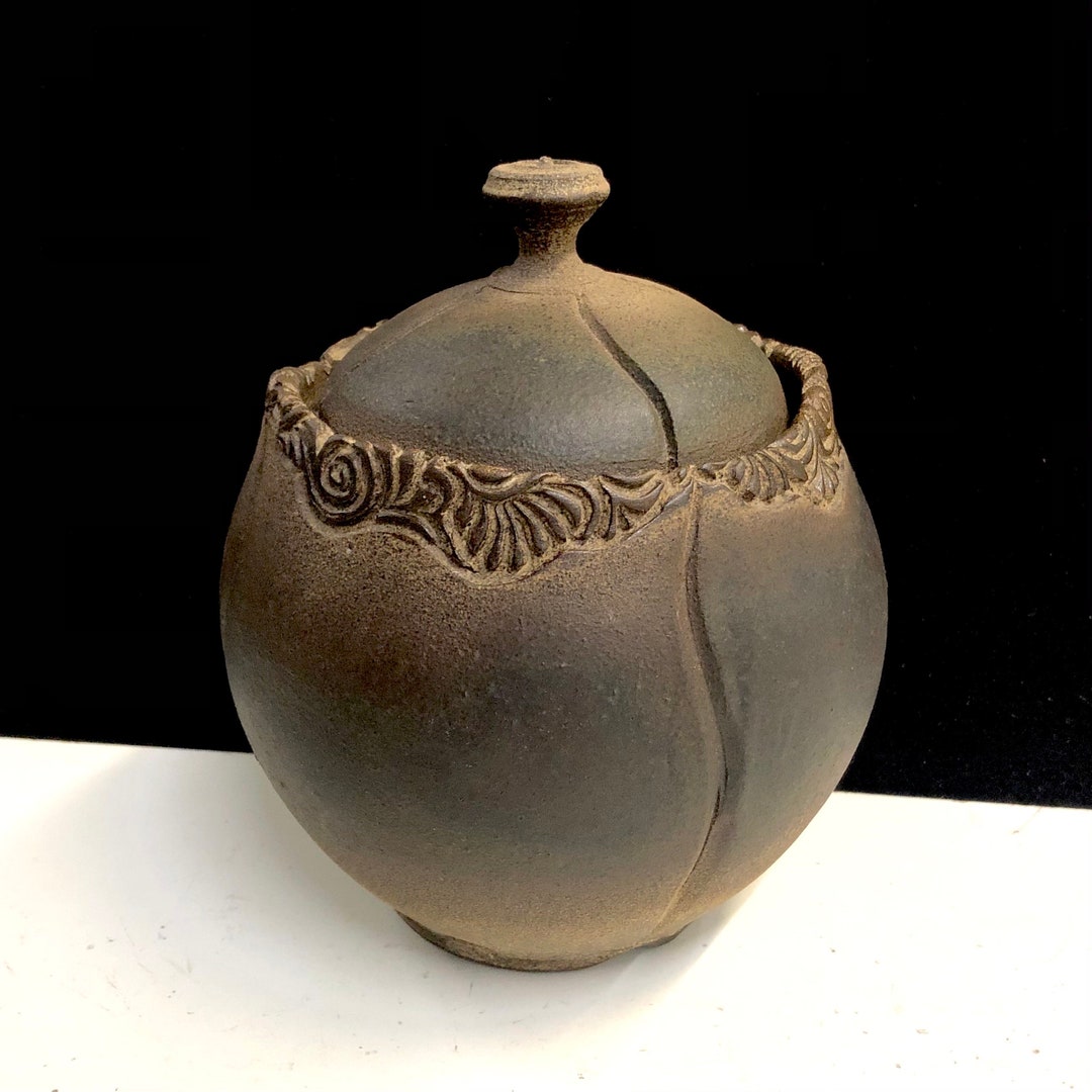 Superb Lidded Studio Pottery Jar Marked SJ - Etsy