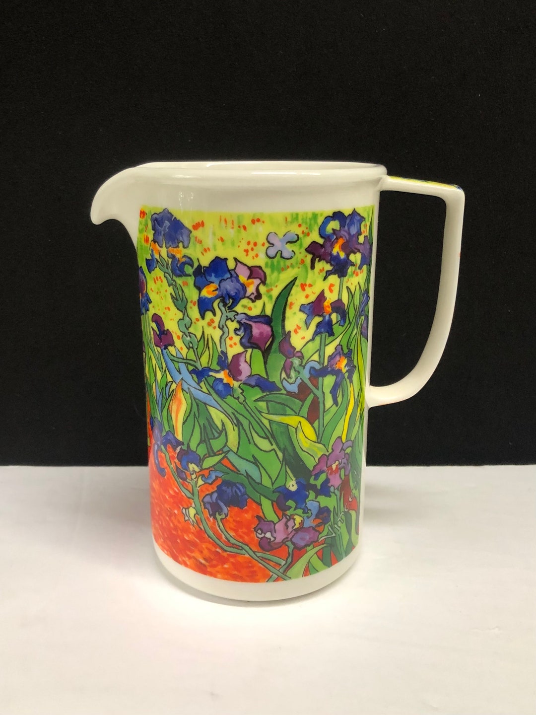 Chaleur D Burrows Van Gogh Irises Ceramic Pitcher Master Impressionists ...