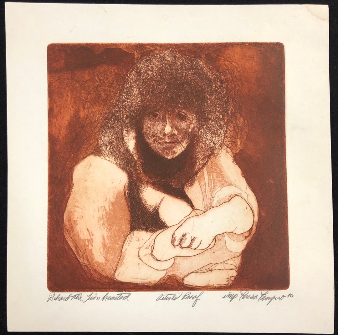 Richard the Lion Hearted Etching Teresa Tempero 1970 Artist’s Proof - Etsy