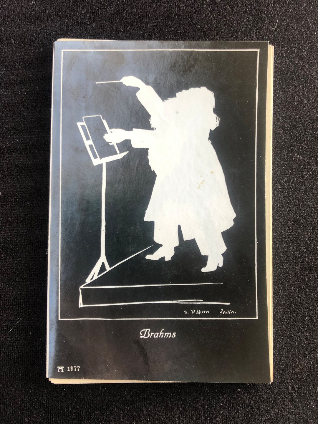 9 Vintage Classical Composer Silhouette Postcards W Bithorn FA Ackerman ...