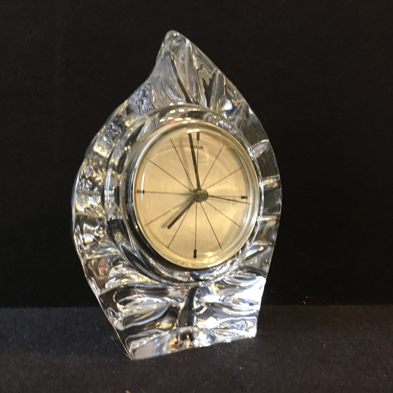 Stunning Daum Teardrop Crystal Clock 6.5h | Etsy