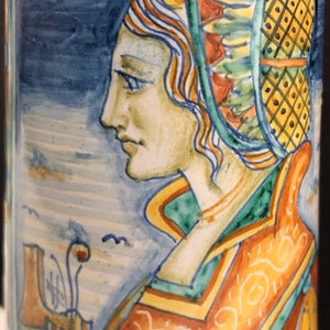 Alvaro Binaglia Deruta Renaissance Revival Istoriata Style Olive Oil ...