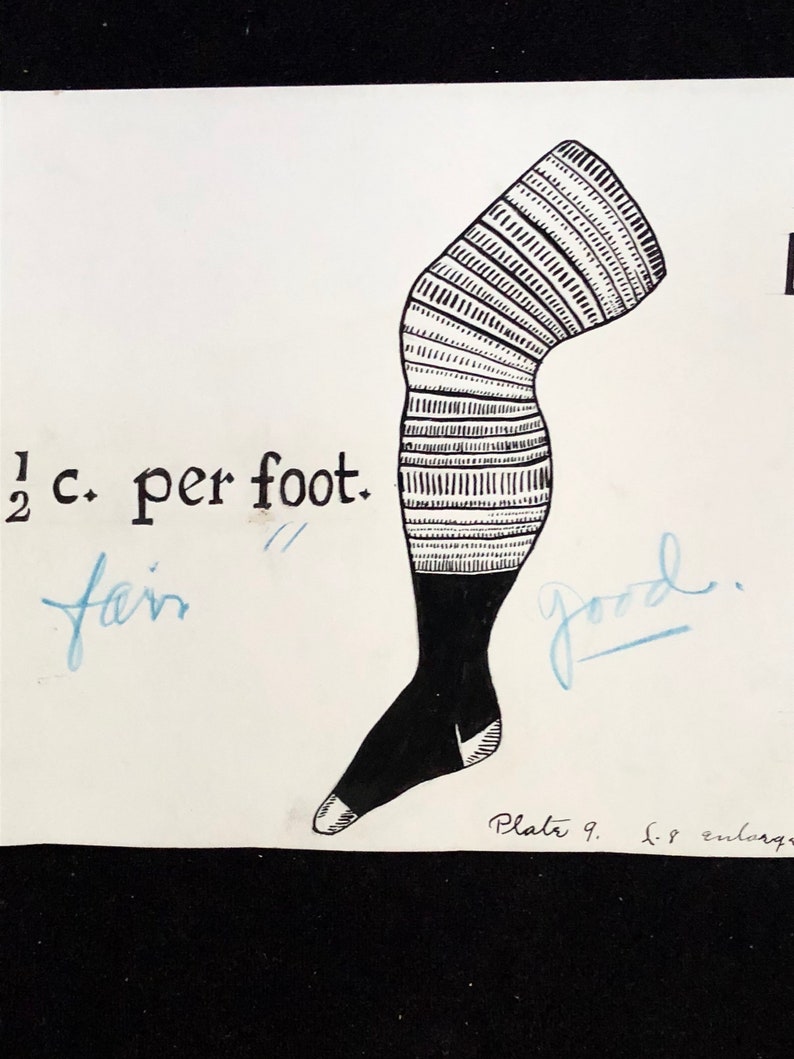 1920s Vintage Fashion Ink Drawing Graphic Design Student | Etsy