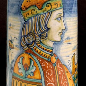 Alvaro Binaglia Deruta Renaissance Revival Istoriata Style Olive Oil ...