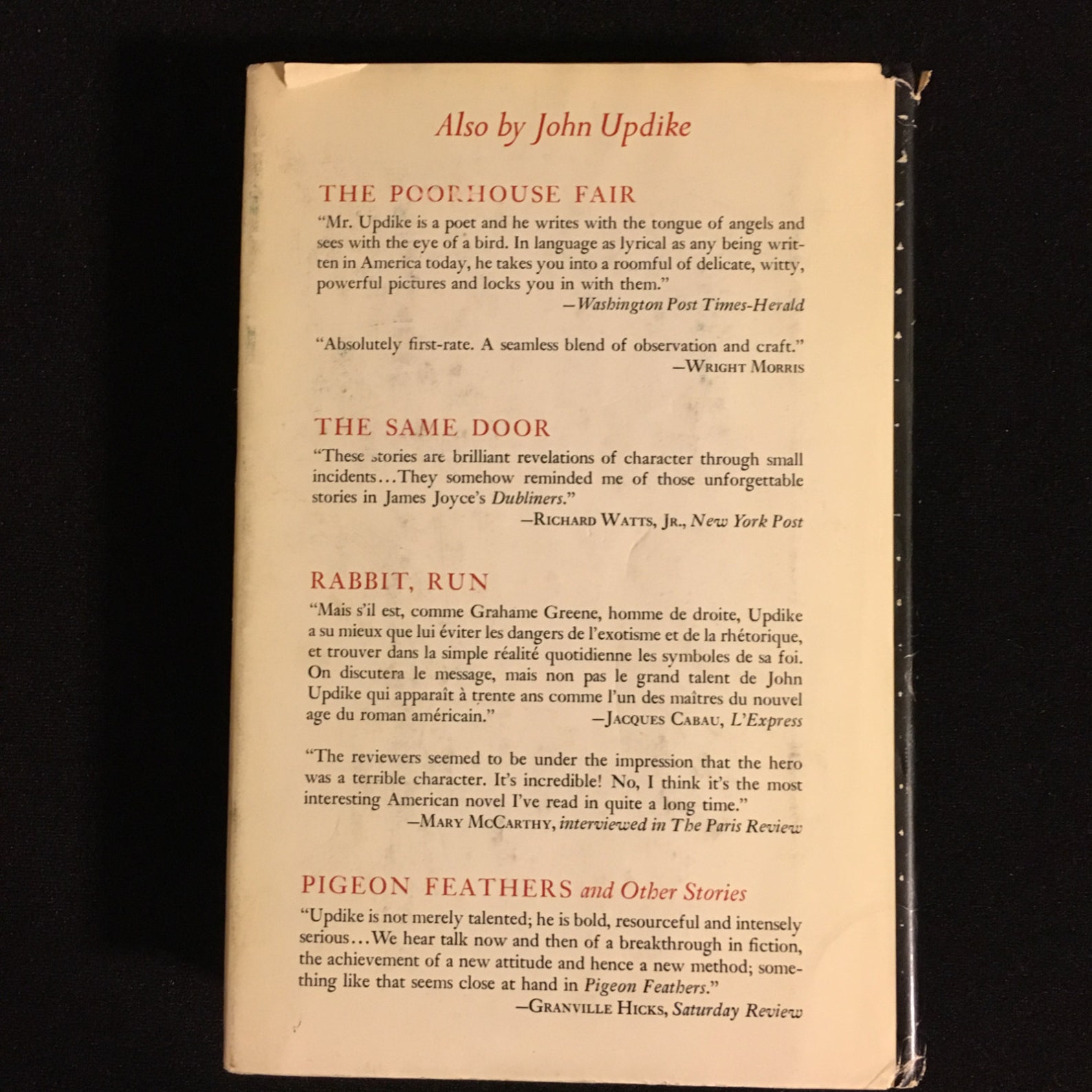 The Centaur John Updike 1963 2nd Printing Before Publication - Etsy