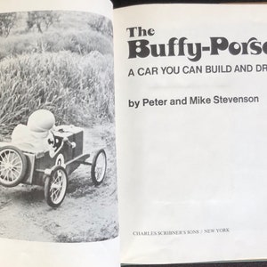The Buffy-porson A Car You Can Build and Drive by Peter and Mike Stevenson 1973 First Edition - Etsy