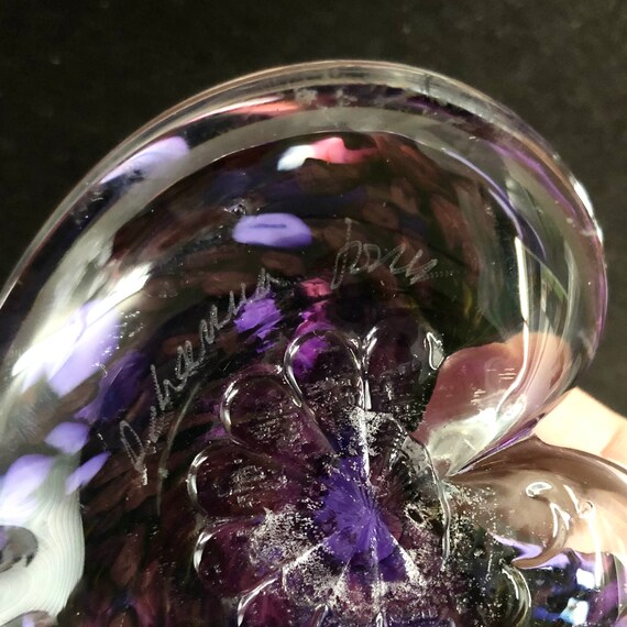 Home & Living Paperweights Lavender Heart Shaped Art Glass Paperweight ...