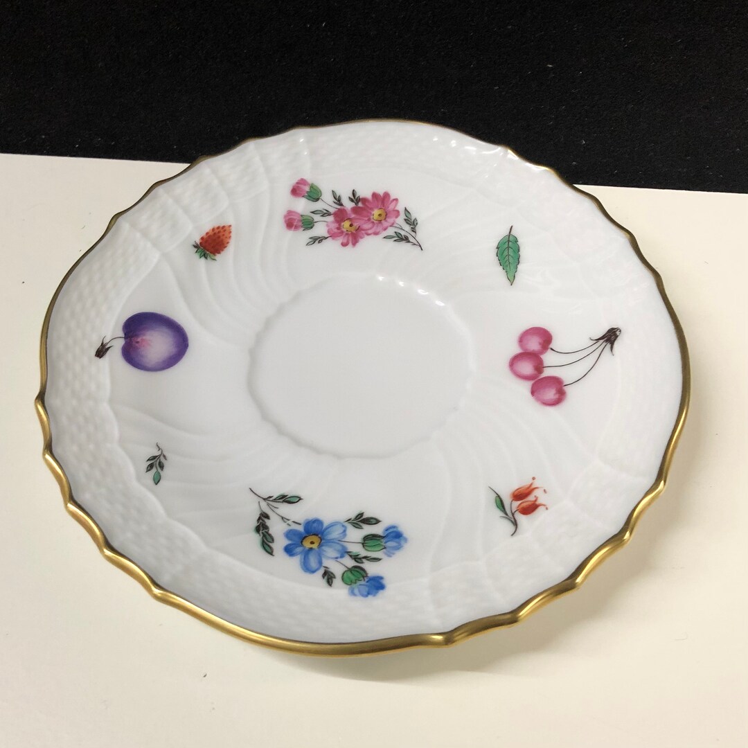 Richard Ginori Perugia Fruit Pattern Saucer - Etsy